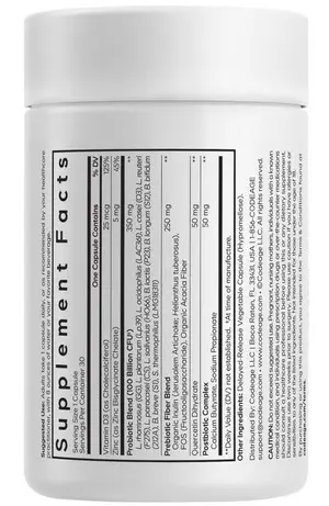 CODEAGE Probiotic+ 100b Cfu, 12 Strains, Pre/postbiotics