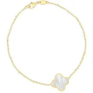 THE LOVERY FINE JEWELRY Clover Bracelet - Mother Of Pearl