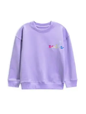 PREPPY GOOSE Embroidered Crewneck Sweatshirt