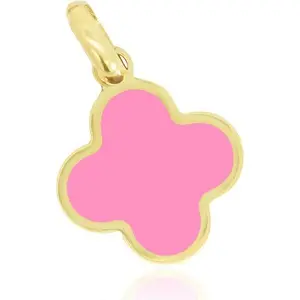 THE LOVERY FINE JEWELRY Clover Charm - Bubblegum Pink