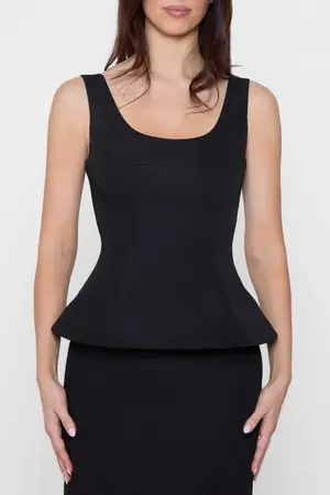 LEAU Calesia Contour Bustier Top - Black