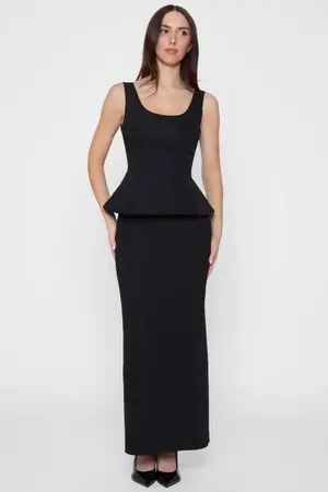 LEAU Calesia Contour Bustier Top - Black