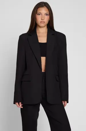 LEAU Classic Column Blazer - Black