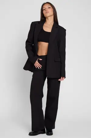 LEAU Classic Column Blazer - Black