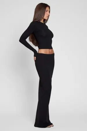 LEAU Long Sleeve Jersey Top - Black