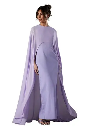 Coast Cape Sleeve Maxi Dress - Lilac