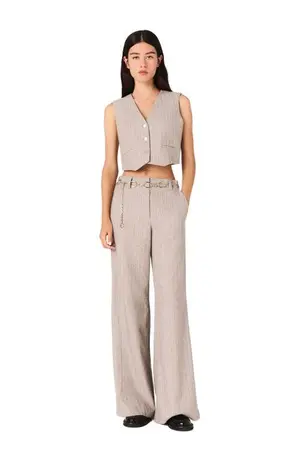Maje Stripes Pants For Women