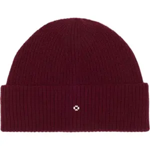 Maje Wool And Cashmere Beanie - Burgundy