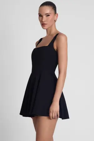 LEAU Sloane Square Neck Corset Mini Dress