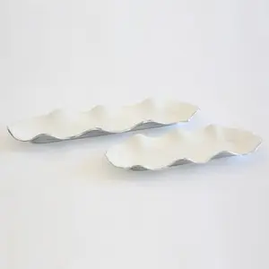 LUNARES Ruffled Oyster Long Tray