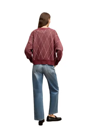 M.M.LAFLEUR Aiko Breeze Argyle Knit Tank