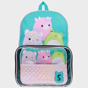 SQUISH MALLOW Printed Backpack With Lunch Box