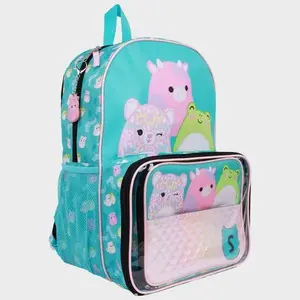 SQUISH MALLOW Printed Backpack With Lunch Box