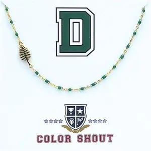 COLOR SHOUT Dartmouth University Side Necklace - Yellow Gold