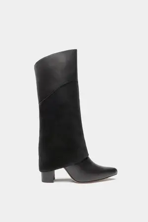 DANTE Leather Tall Overlay Boots