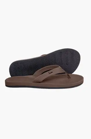 INDOSOLE Responsibly-made Tire Sole Flip Flops - Soil