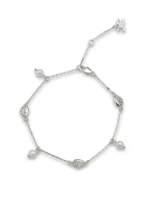 CLASSICHARMS Lucia Shell Whisper Anklet - Silver