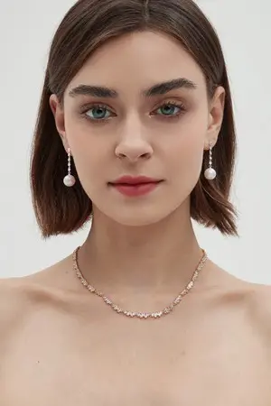 CLASSICHARMS Electra Rivière Freshwater Pearl Drop Earrings - Silver