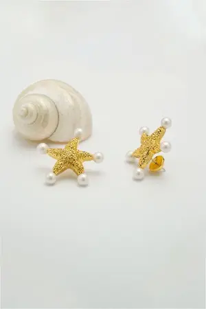 CLASSICHARMS Lila Starfish Stud Earrings