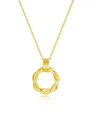 CLASSICHARMS Eléa Twisted Pendant Necklace - Gold