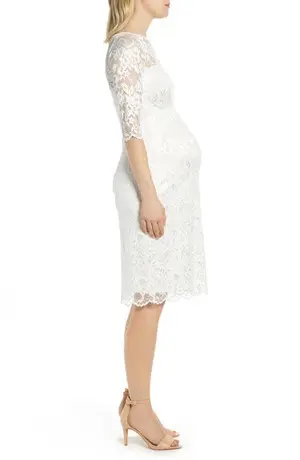 TIFFANY ROSE MATERNITY Amelia Maternity Lace Dress - White