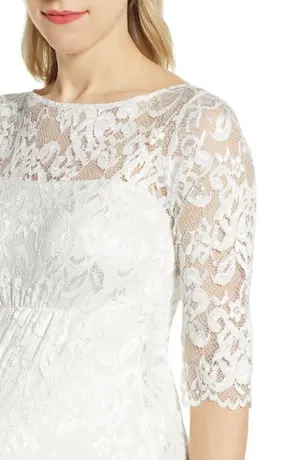 TIFFANY ROSE MATERNITY Amelia Maternity Lace Dress - White