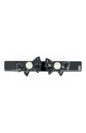 Alexandre De Paris Poesie Acetate And Pearls Barrette