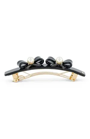 Alexandre De Paris Poesie Acetate And Pearls Barrette