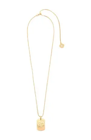 Maje Zodiac Sign Plaque Necklace Aries