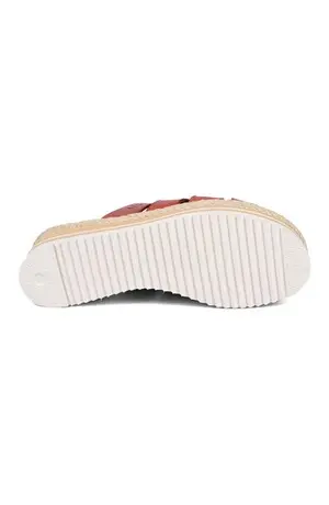 ROAN Incant Platform Slide Sandals - Red Dd White Bfs