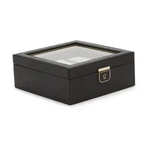 Wolf Palermo 6-piece Watch Box - Black Anthracite