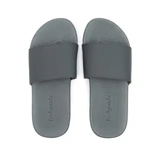FEELGOODZ The Banyan Rubber Spa/shower Slide Sandals - Grey