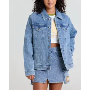 SAMII RYAN Smiley® Oversized Denim Jacket