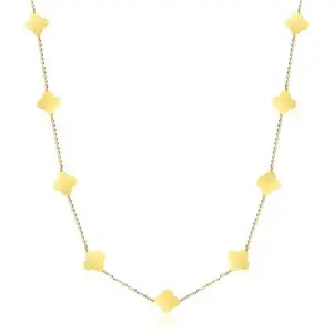 THE LOVERY FINE JEWELRY Mini Clover Necklace - Gold