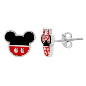 Disney Mickey And Minnie Mouse Stud Earrings