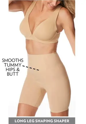 SECRET SOLUTIONS Invisible Shaper Long Leg Shaper - Nude