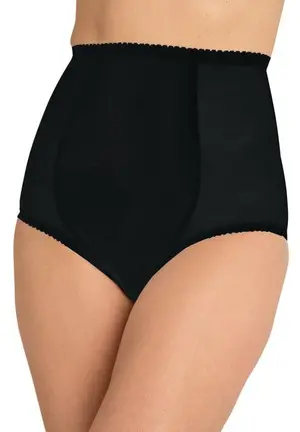 SECRET SOLUTIONS Power Mesh Firm Control Shaping Brief - Black