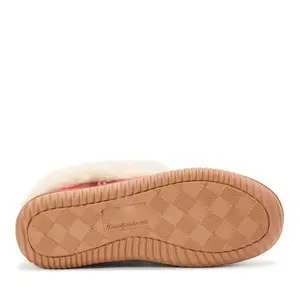 DEARFOAMS Ryland Cabin Moccasin Slipper - Red Plaid