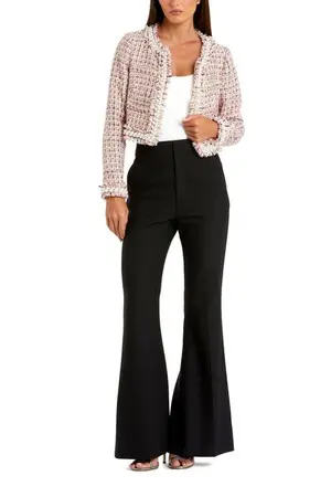 Mac Duggal Pearl Trim Cropped Jacket