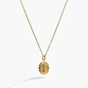 ALEX AND ANI Cross Pendant Necklace