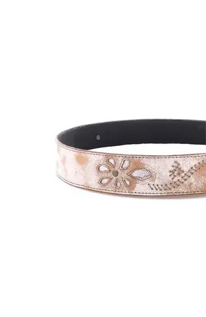 Bed Stu Upswing Floral Inlay Belt
