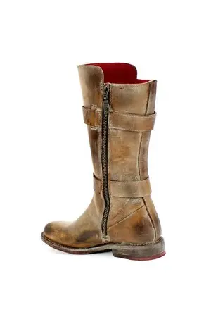 Bed Stu Turn Engineer Boot - Tan Rustic White Bfs