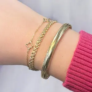 THE LOVERY FINE JEWELRY Open Clover Bracelet