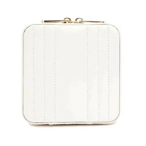 Wolf Maria Small Zip Jewelry Case - White