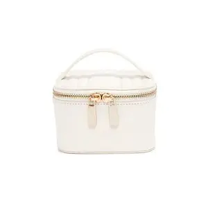 Wolf Maria Zip Jewelry Cube - White