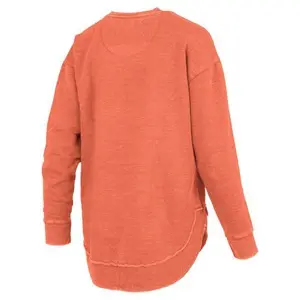 PRESSBOX Clemson Tigers Westin Poncho V-neck Pullover Sweatshirt - Orange