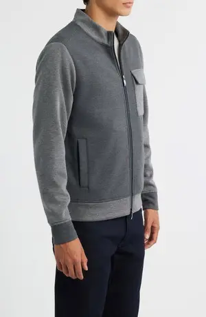 Robert Barakett Isaak Colorblock Knit Jacket