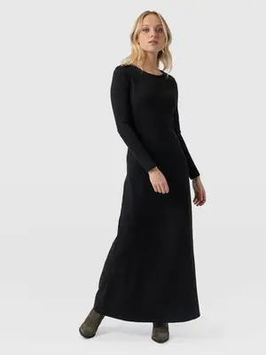 SAINT + SOFIA Runway Maxi Dress - Black
