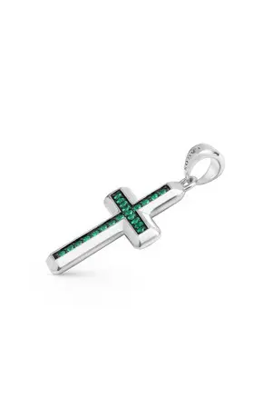 Lagos Anthem Cross Pendant - Emerald