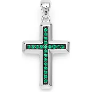 Lagos Anthem Cross Pendant - Emerald